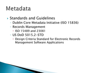 Taxonomy And Metadata | PPTX | Databases | Computer Software and Applications