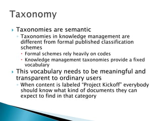 Taxonomy And Metadata | PPTX | Databases | Computer Software and Applications