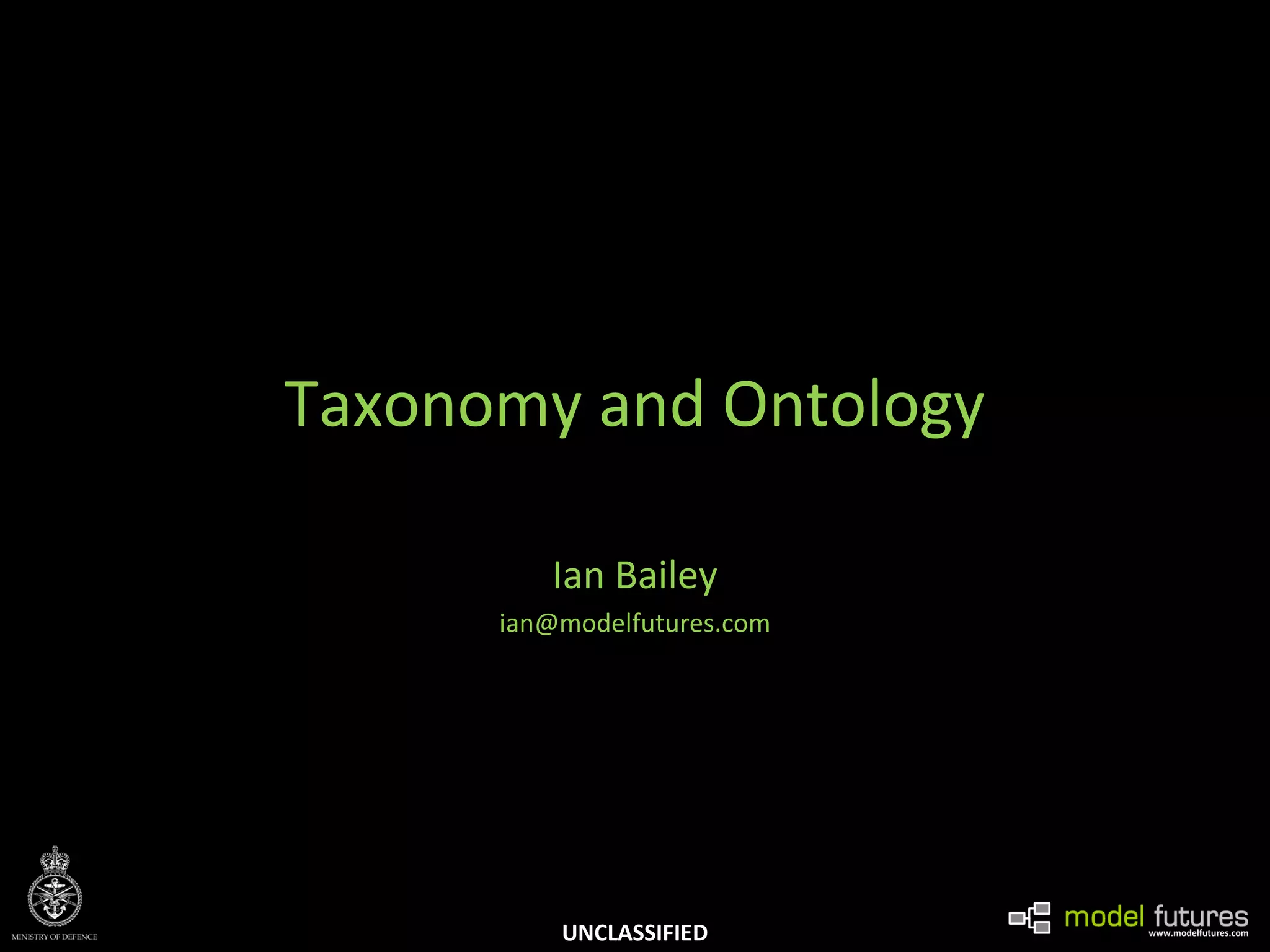 Taxonomy and ontology powerpoint97 03 | PPT