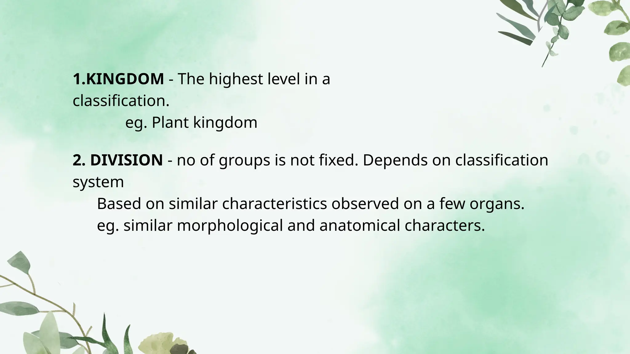 Classifying organisms by traits taxonomy. | PPTX