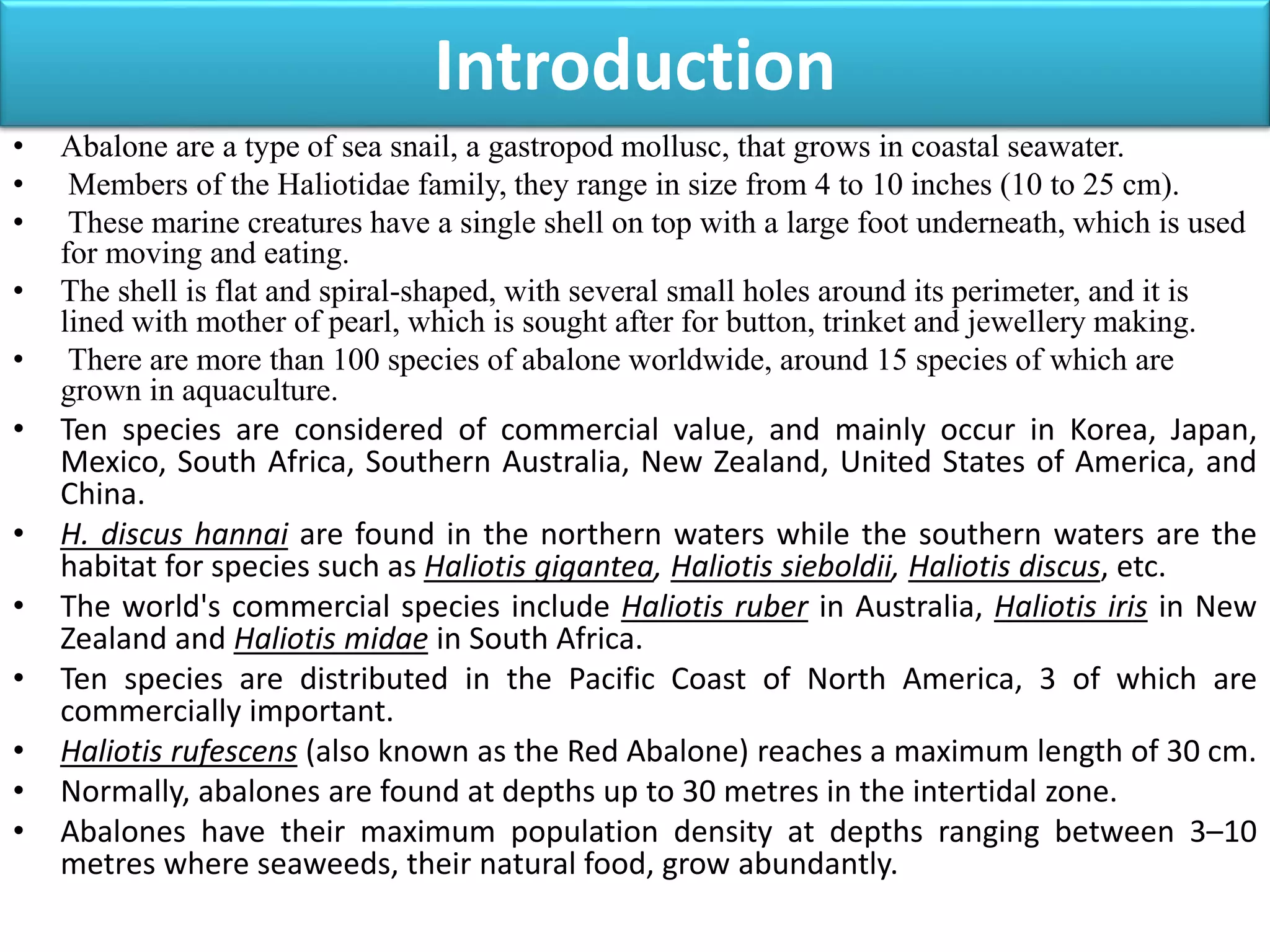 Taxonomy, biology and farming abalone.pptx