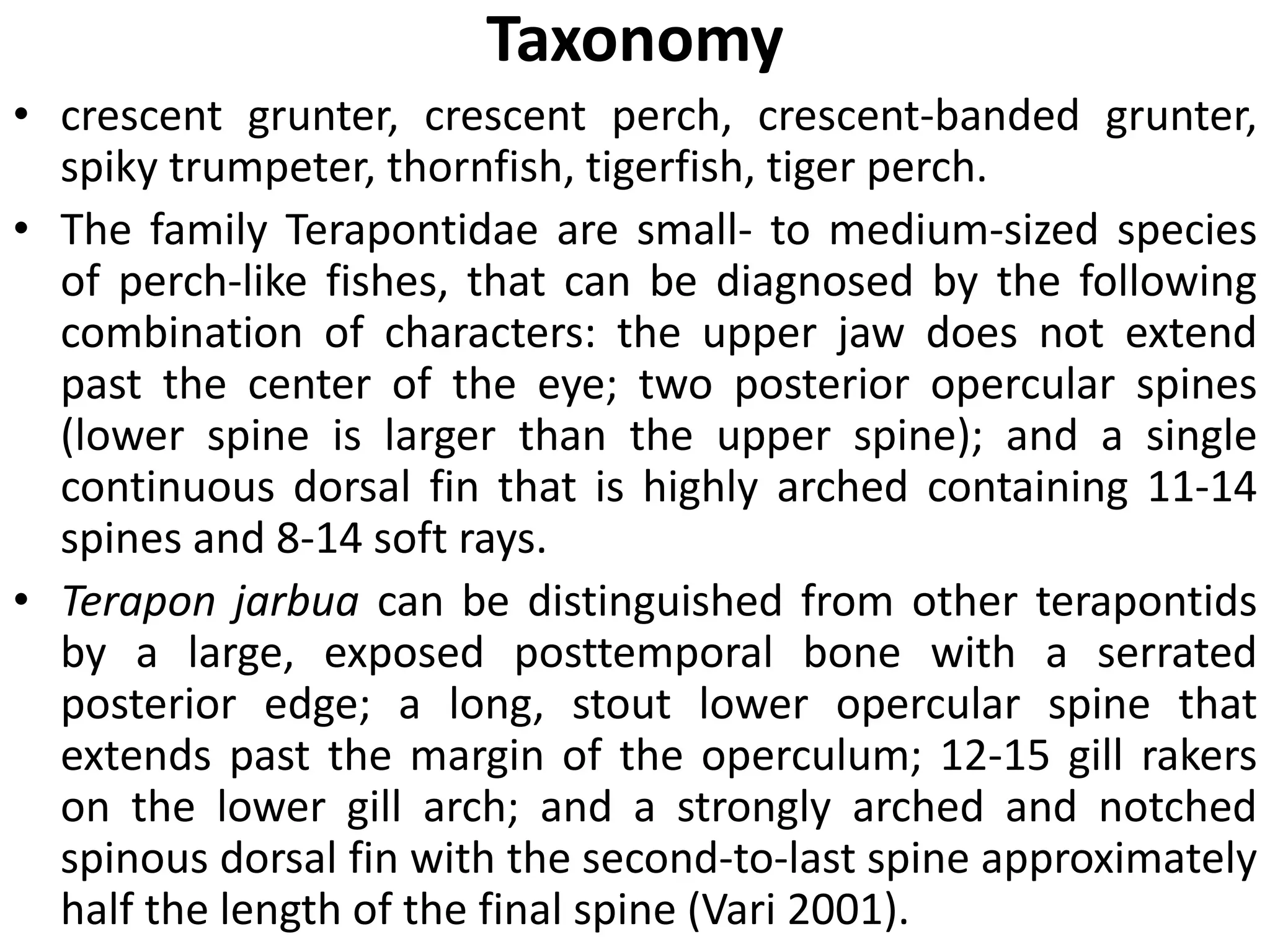 Taxonomy, biology seed production trials studies& potential for farming ...