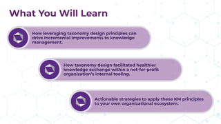 Taxonomy Principles to Support Knowledge Management at a Not-for-Profit ...