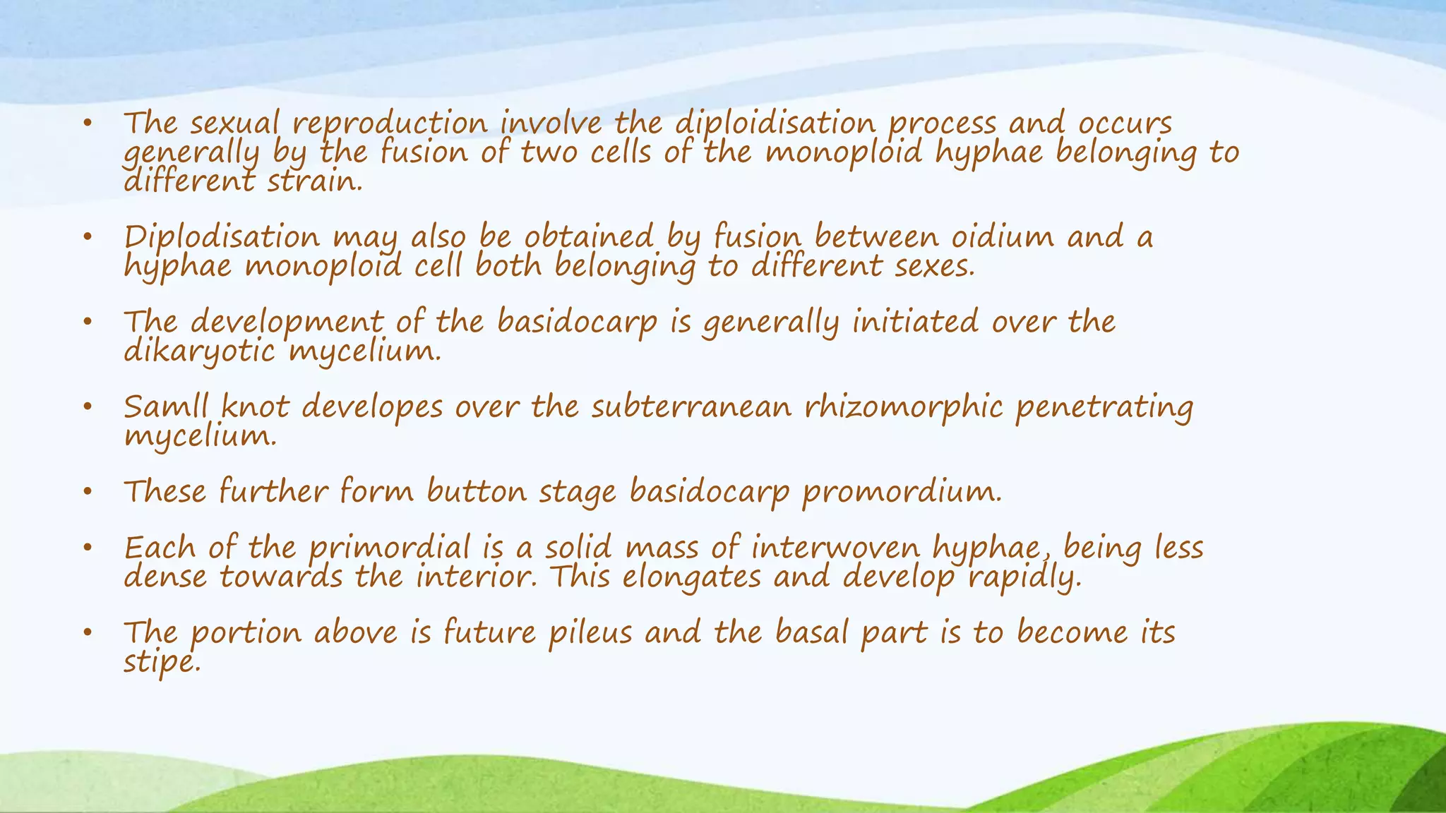 Taxonomy, classification and life cycle of cultivated Mushroom | PPTX