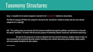 Taxonomy deep dive | PPT