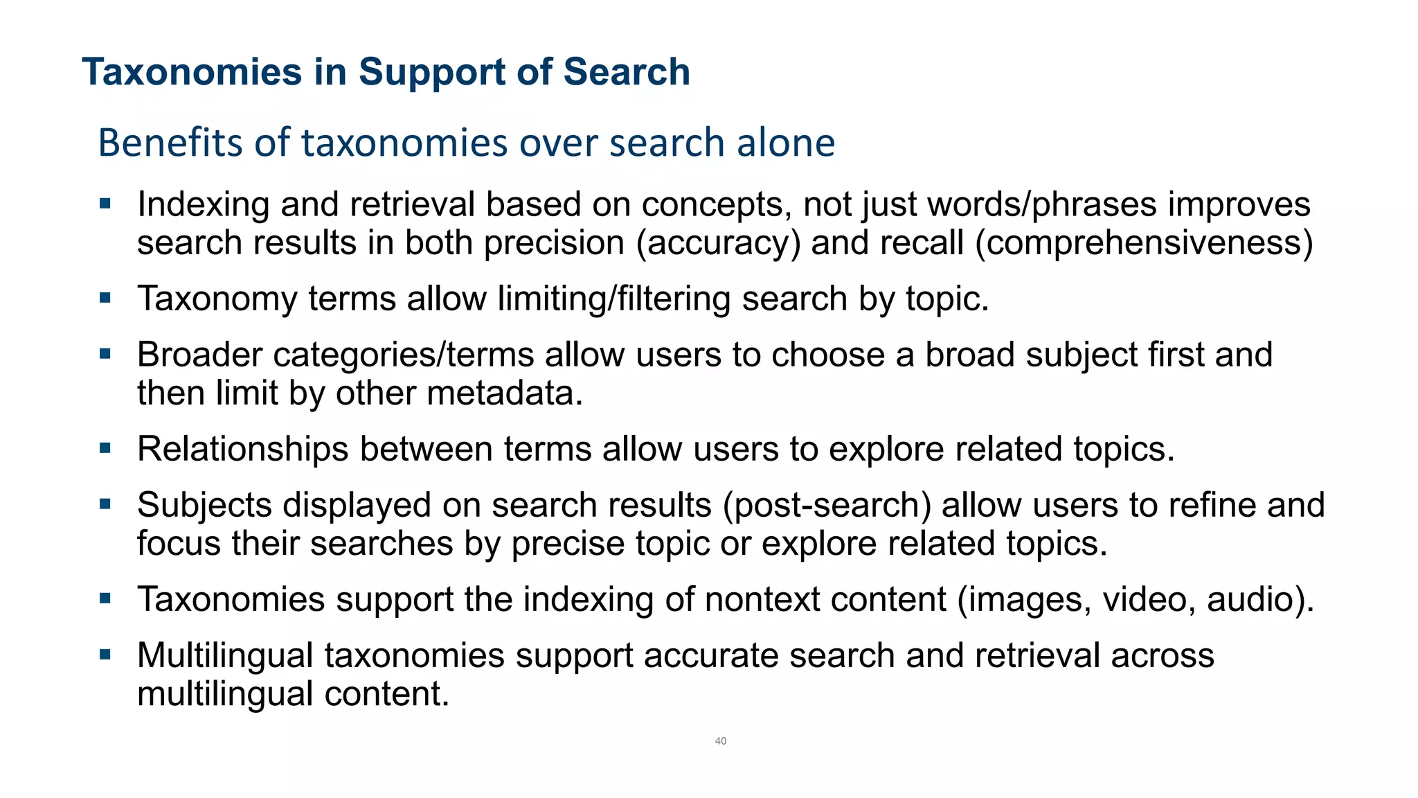 Taxonomy design best practices | PPT