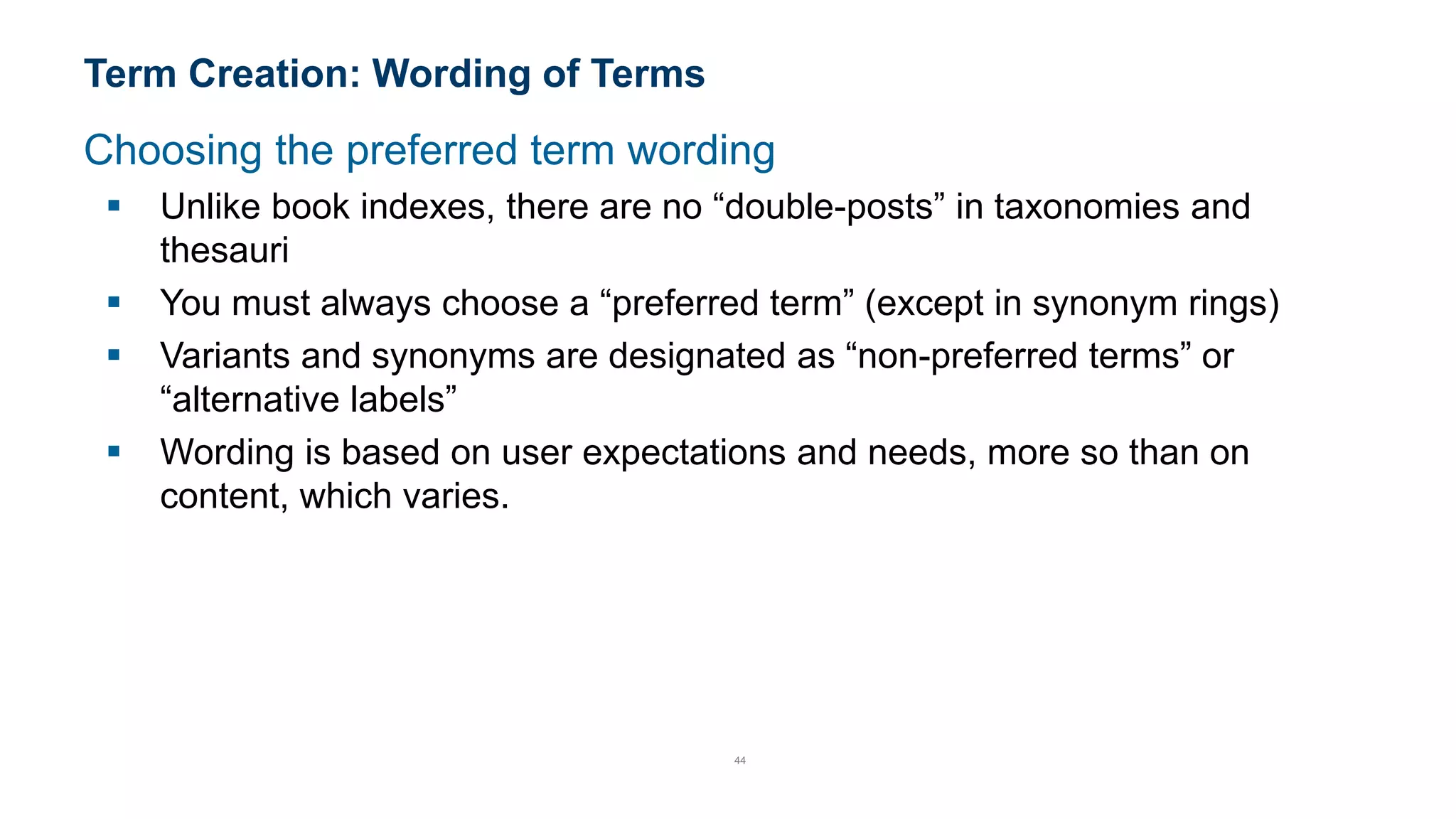 Taxonomy design best practices | PPT