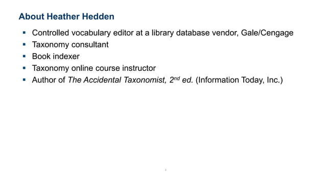 Taxonomy design best practices | PPT