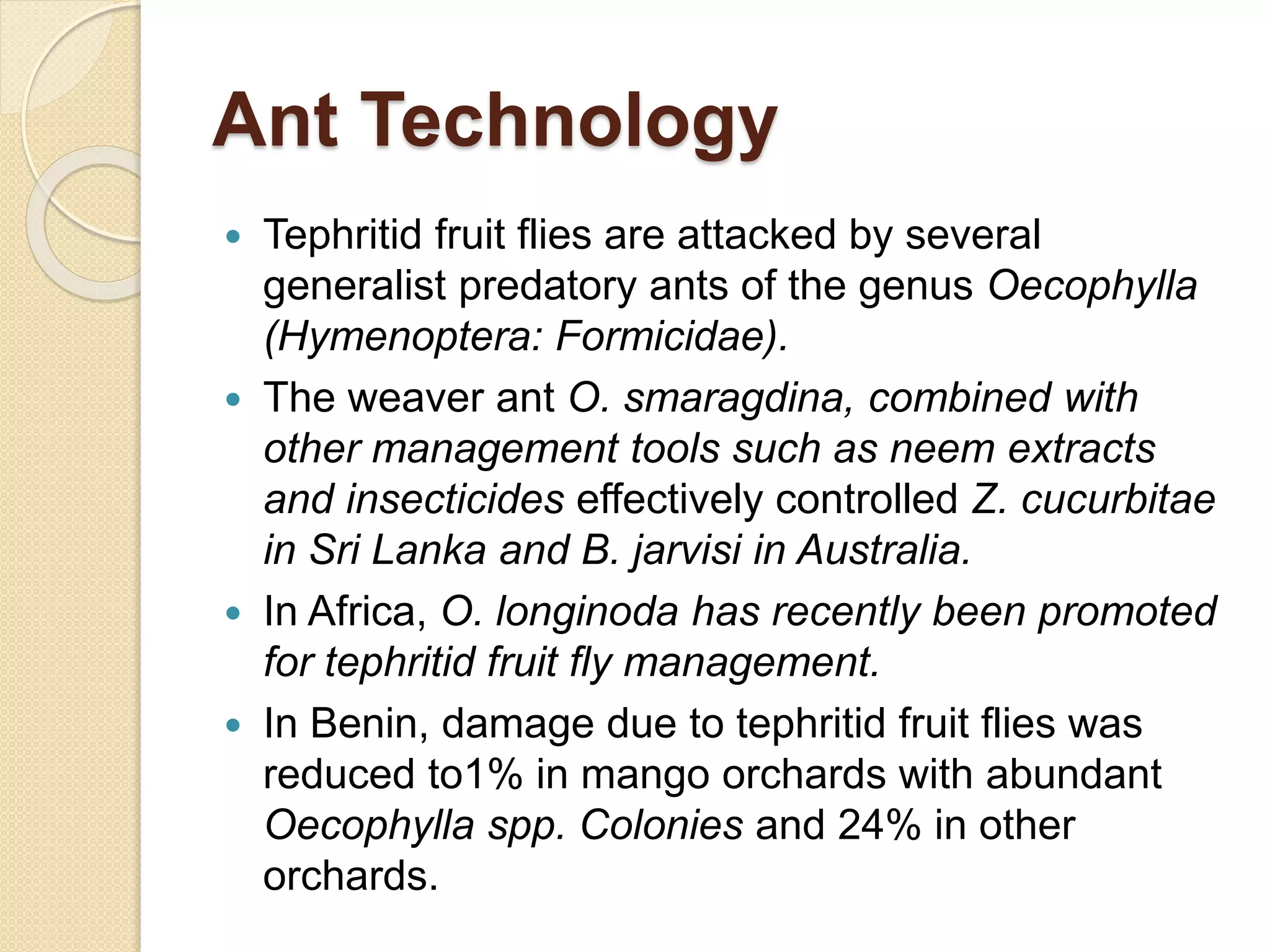 Taxonomy, ecology and management of native and | PPTX