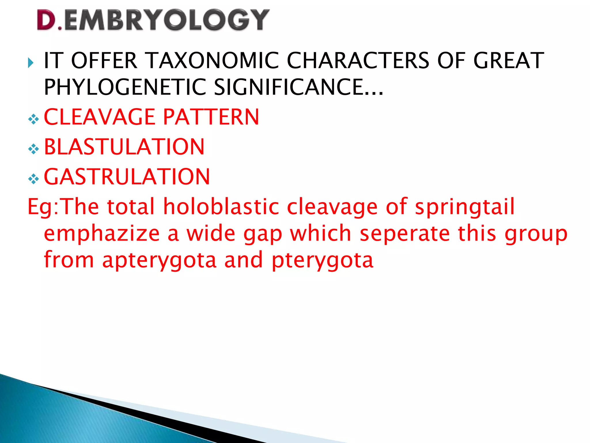 different kinds of taxonomic characters and its function | PPTX