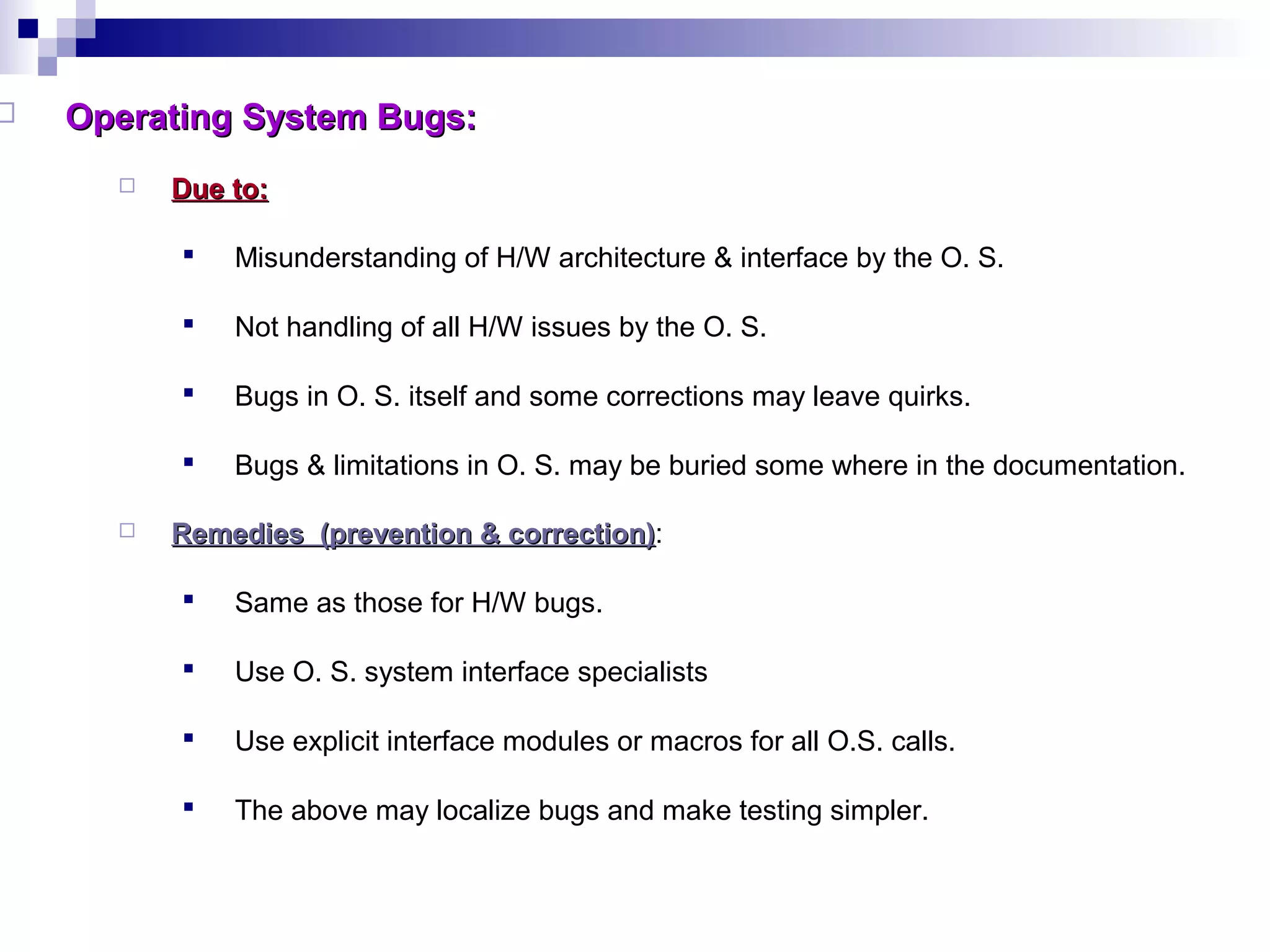 Taxonomy for bugs | PPT