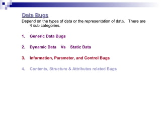 Taxonomy for bugs | PPT