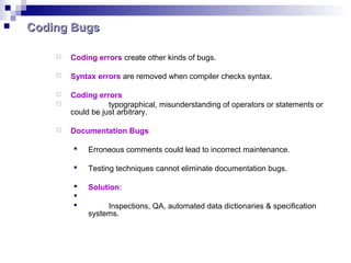 Taxonomy for bugs | PPT