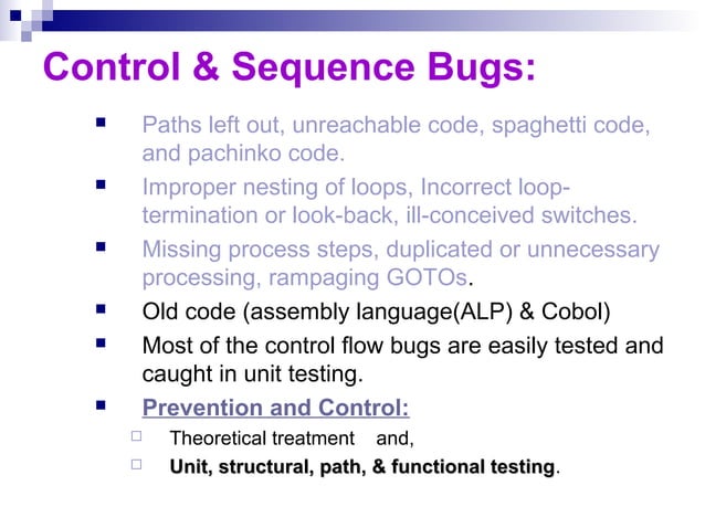 Taxonomy for bugs | PPT