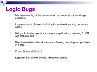 Taxonomy for bugs | PPT