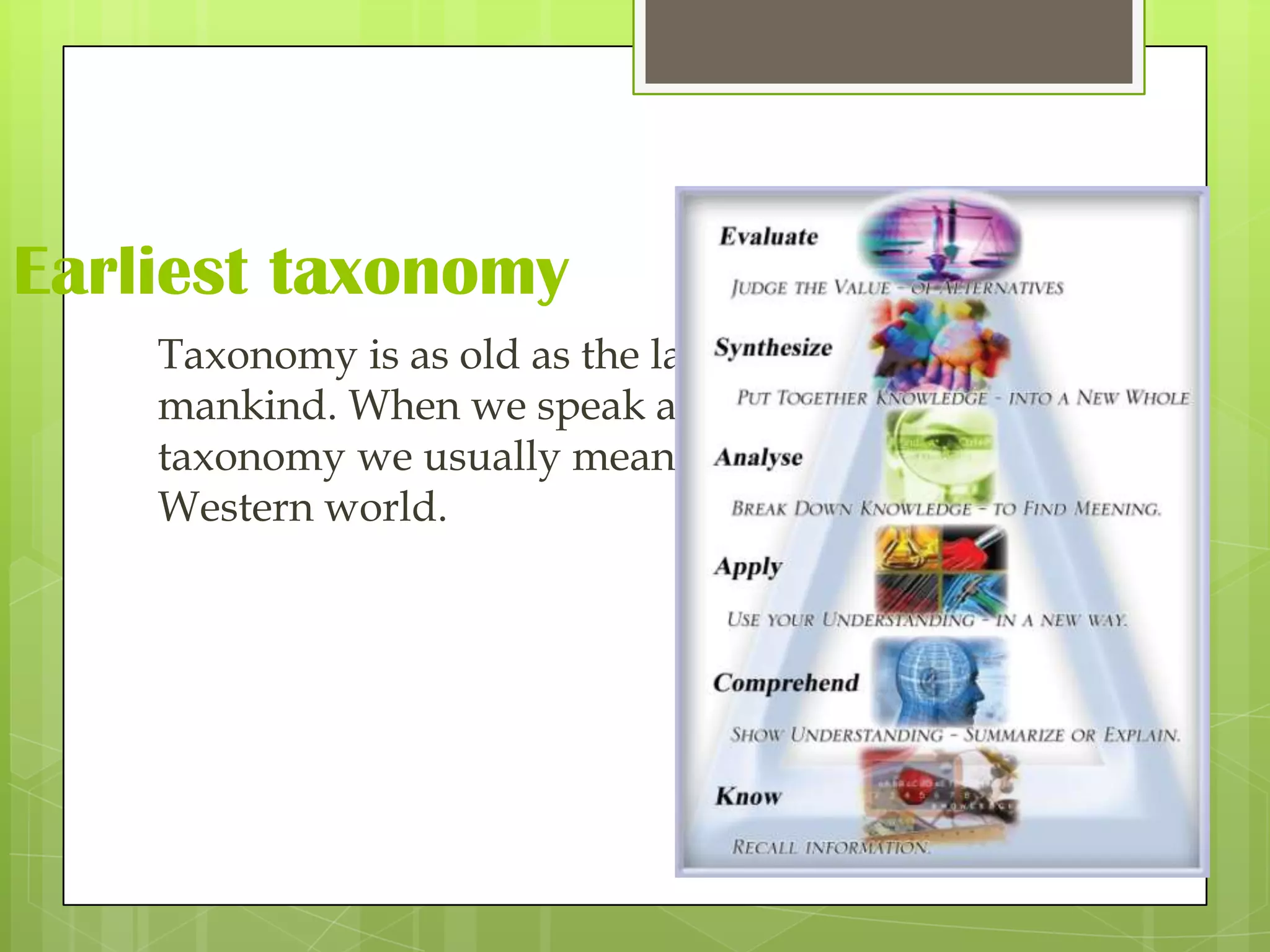 Taxonomy history original todo | PPTX | Herbs and Supplements ...