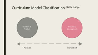 Curriculum Models & Taxonomies of Learning | PPT
