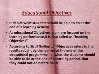 Taxonomy of Educational objectives | PPTX