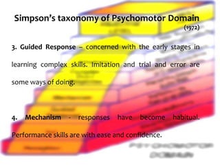 Taxonomy of educational objectives | PPTX