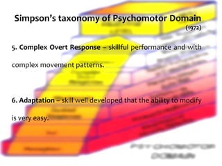 Taxonomy of educational objectives | PPTX