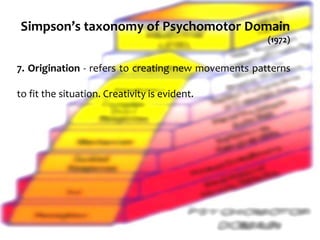 Taxonomy of educational objectives | PPTX