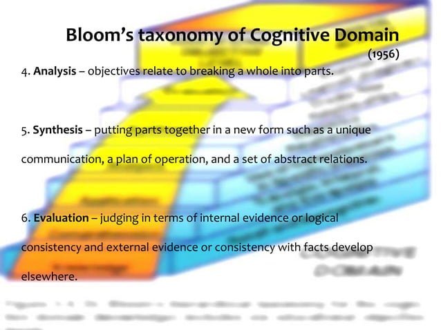Taxonomy of educational objectives | PPTX