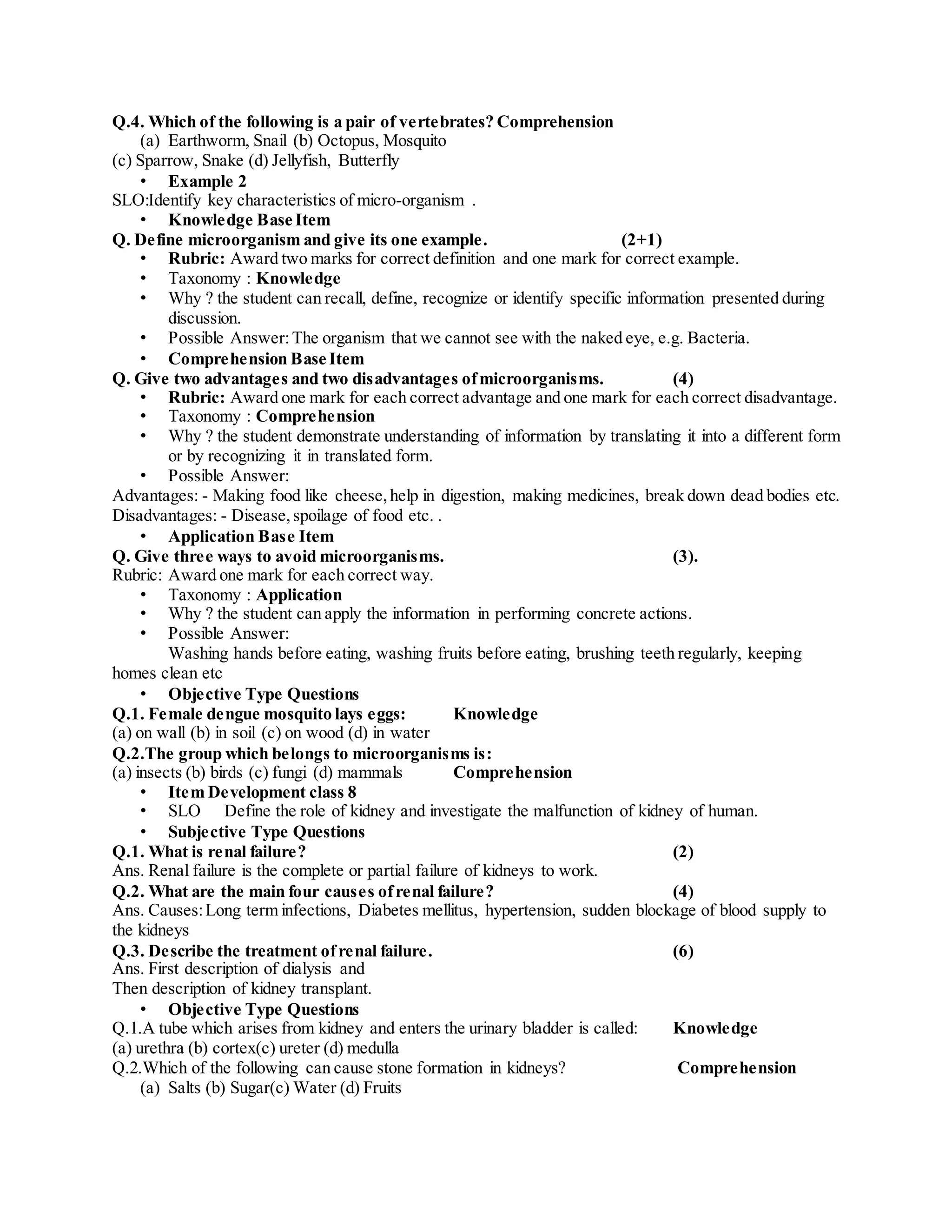 Taxonomy of educational objectives | DOCX