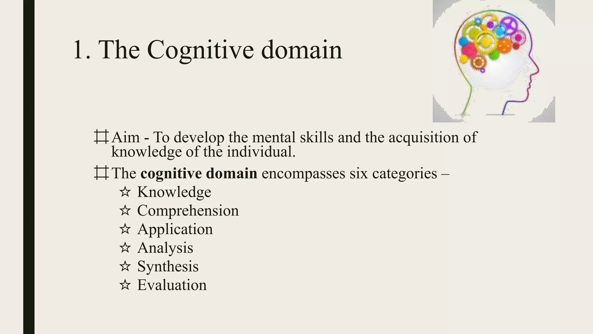 Taxonomy of Educational Objectives- The Psychomotor domain | PPTX