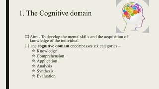 Taxonomy of Educational Objectives- The Psychomotor domain | PPTX