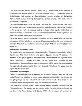 Taxonomy of finfish notes | PDF