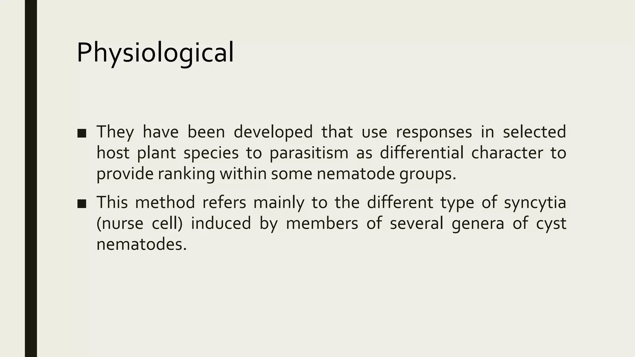 Taxonomy of nematodes | PPTX