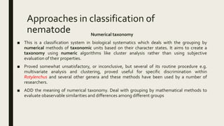 Taxonomy of nematodes | PPTX