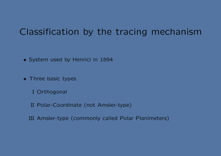 A Taxonomy of Planimeters | PDF