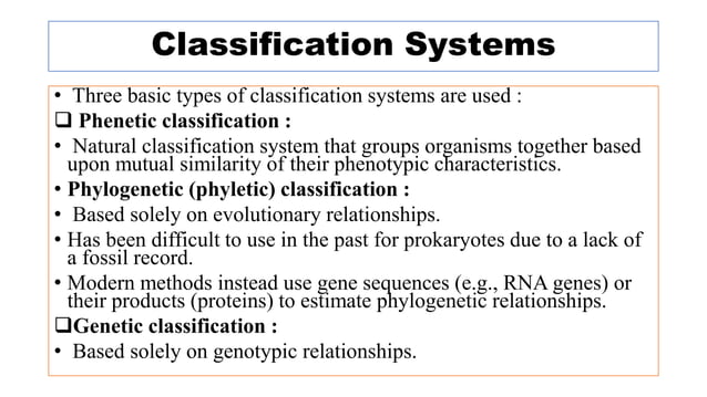 Taxonomy of prokaryotes | PPTX | Biological Sciences | Science