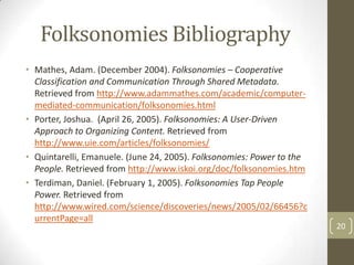 Taxonomy, ontology, folksonomies & SKOS. | PPT