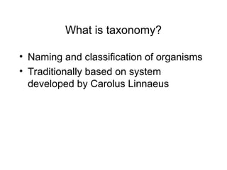 Taxonomy Powerpoint 1407 ppt claasification system | PPT