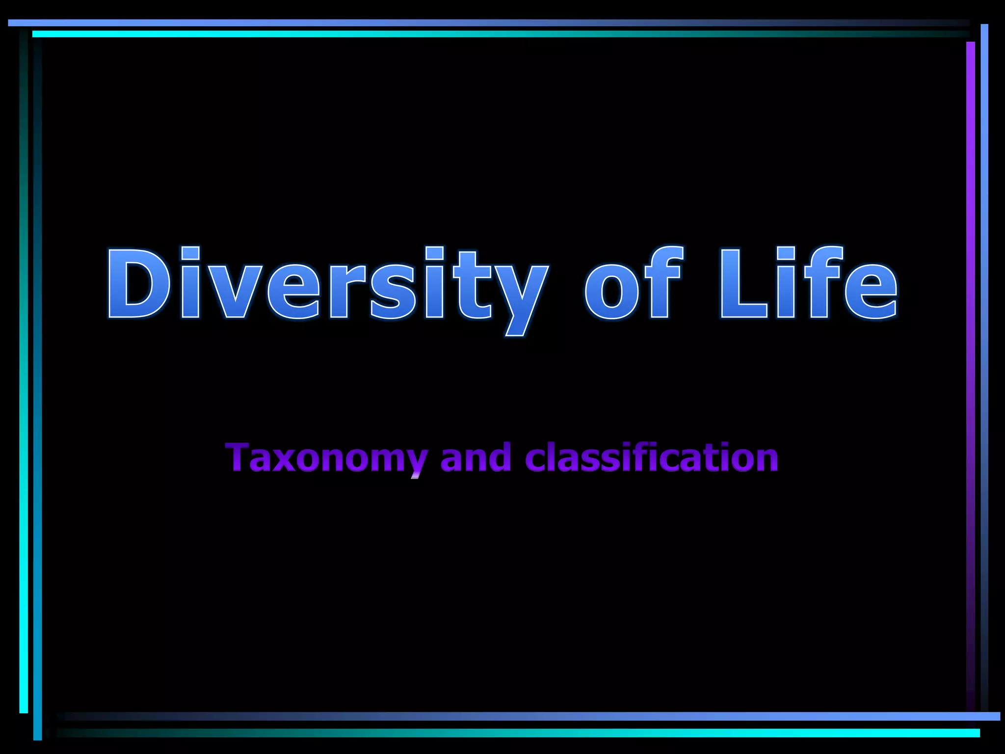 Taxonomy ppt | PPT