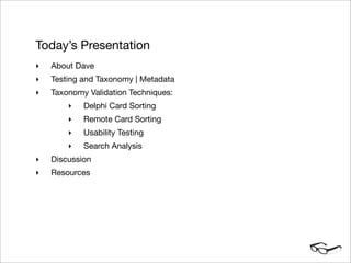 Taxonomy Validation | PPT