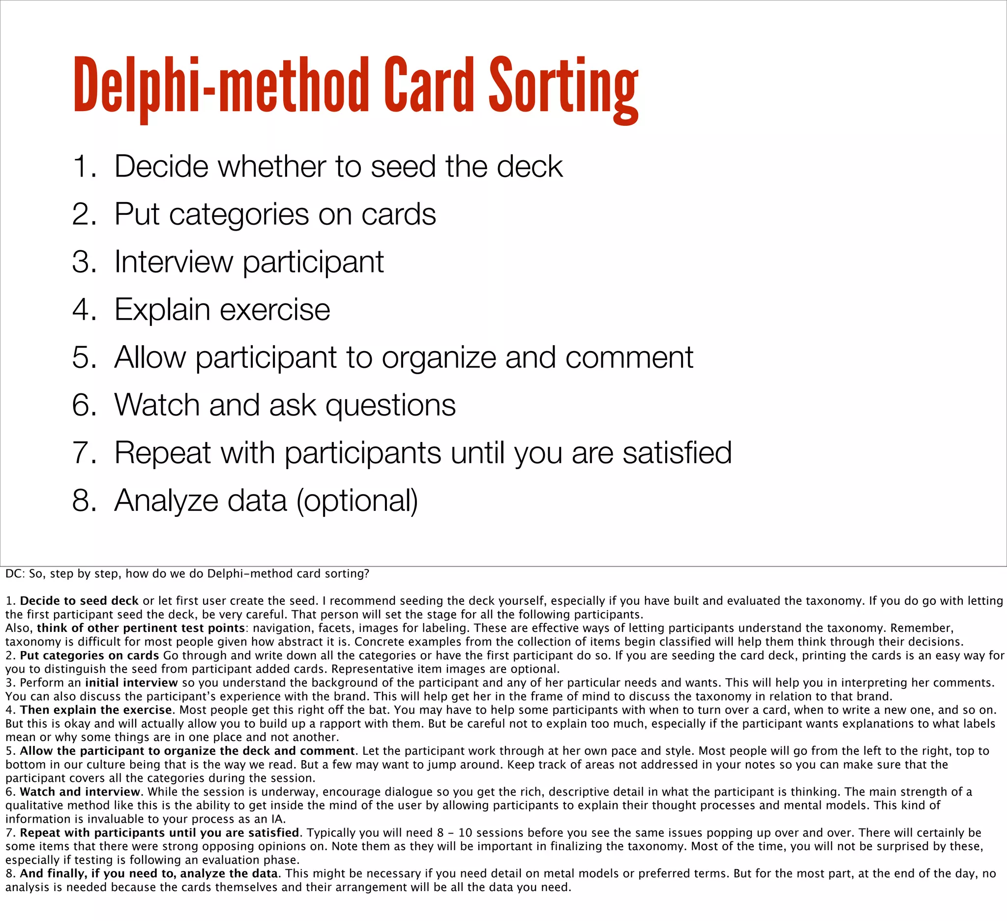 Testing Taxonomies: Beyond Card Sorting | PPT