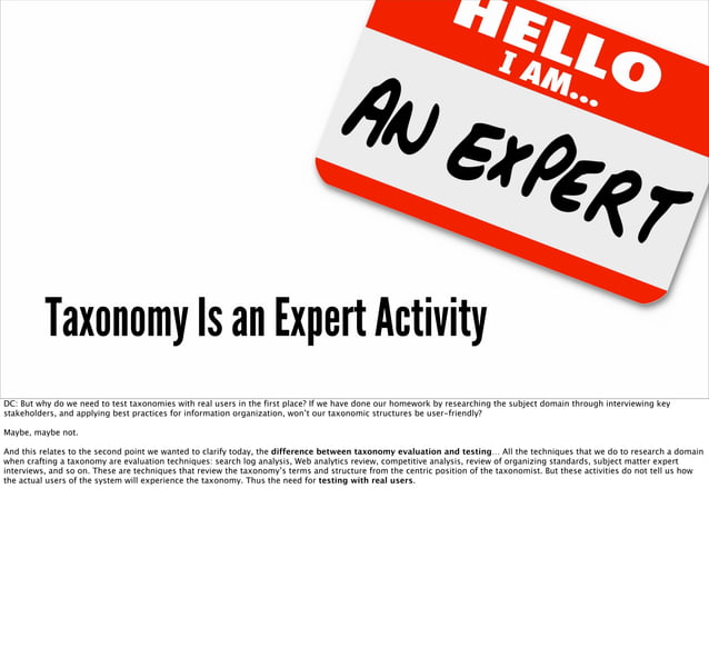 Testing Taxonomies: Beyond Card Sorting | PPT