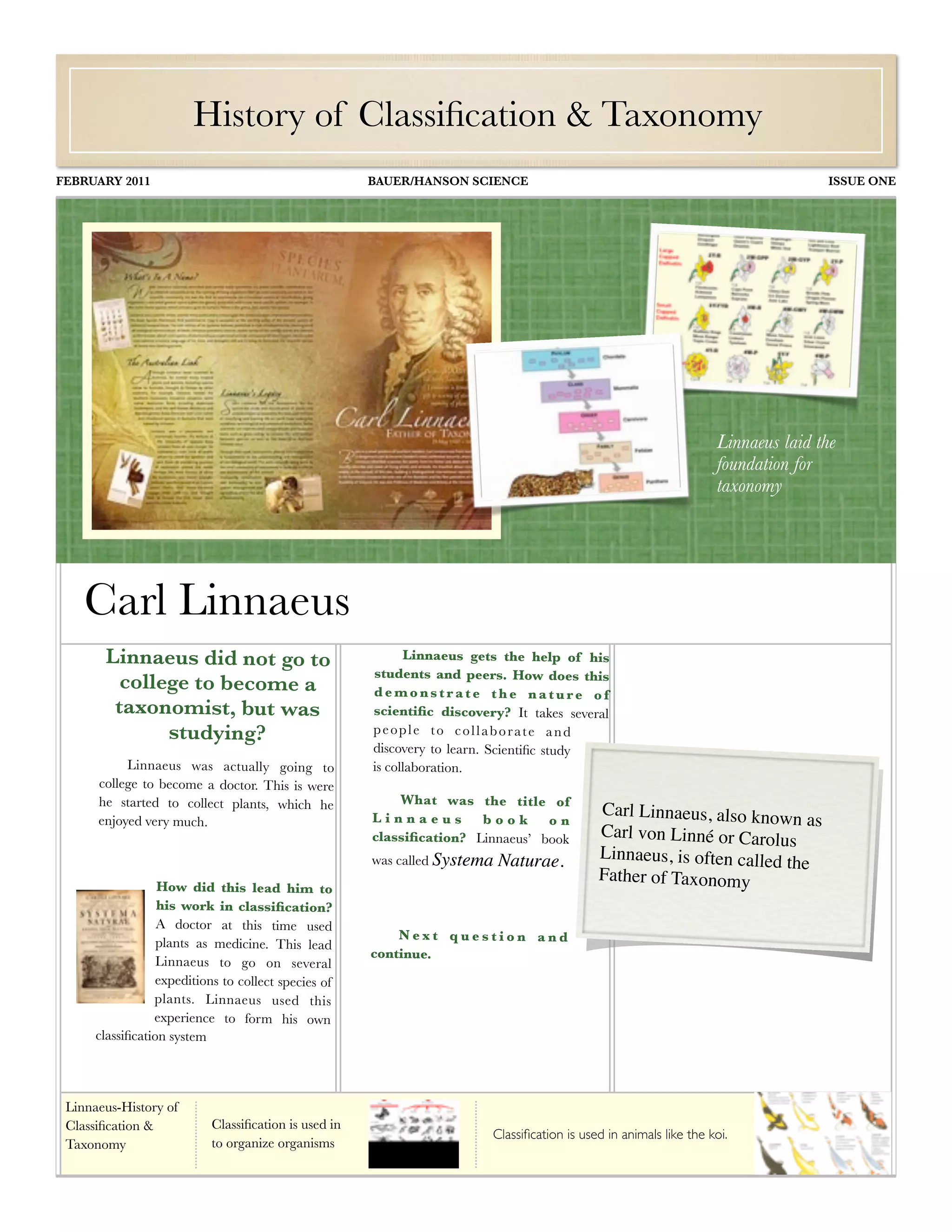 Taxonomy webquest | PAGES