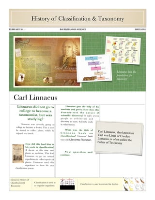 Taxonomy webquest | PAGES