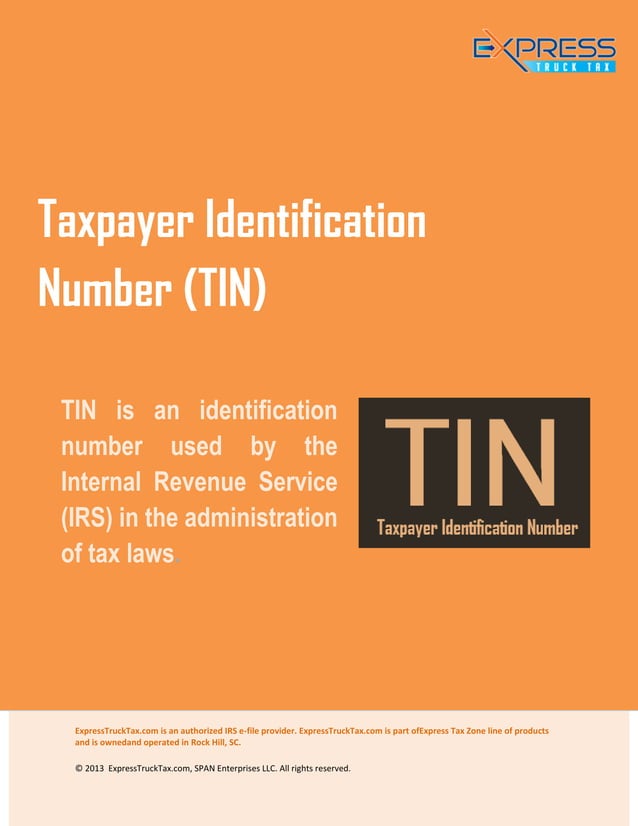 Taxpayer identification number tin | PDF