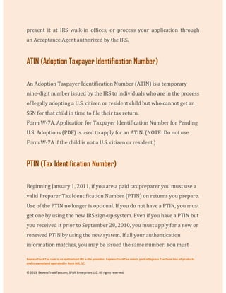 Taxpayer identification number tin | PDF