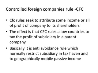 Tax Planing Schemes of Multinational Companies | PPTX