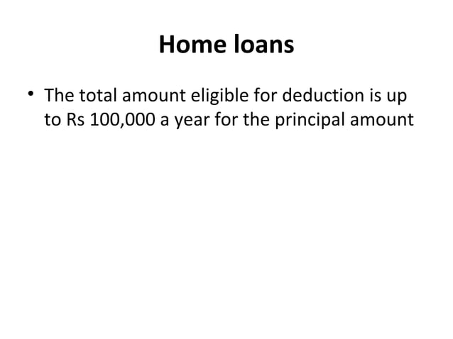 Tax planning for salaried individuals | PPT
