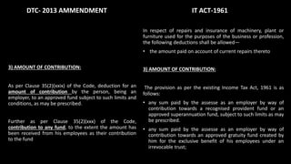 COMPARISON OF DTC WITH INCOME TAX ACT FOR BUSINESS INCOME | PPTX