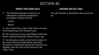 COMPARISON OF DTC WITH INCOME TAX ACT FOR BUSINESS INCOME | PPTX