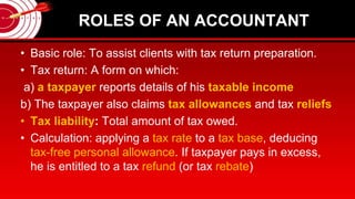 Tax professionals unit 1 and 2 | PPTX | Business Accounting & Finance ...
