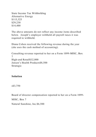 Tax Return-Individual Number Five (after Chapter 12)Instructio.docx